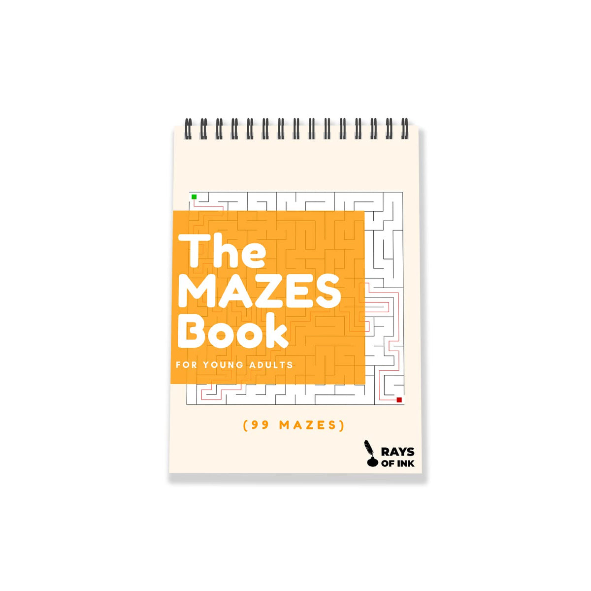 Rays Of Ink Fun and Challenging Mazes Books For Adults | Maze Activity – Rays Of Ink - Worldwide