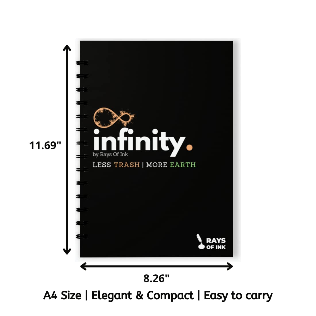 Rays Of Ink Infinity Re-writeable/Reusable Notebook - Eco Friendly Not ...